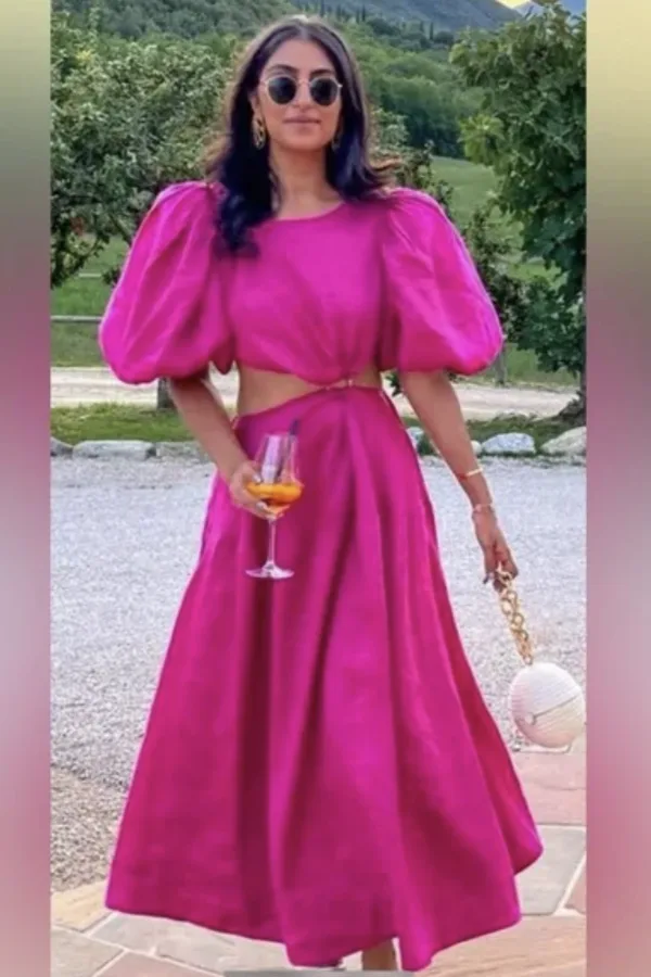 Rent Vanades Midi Dress - Aje | HURR