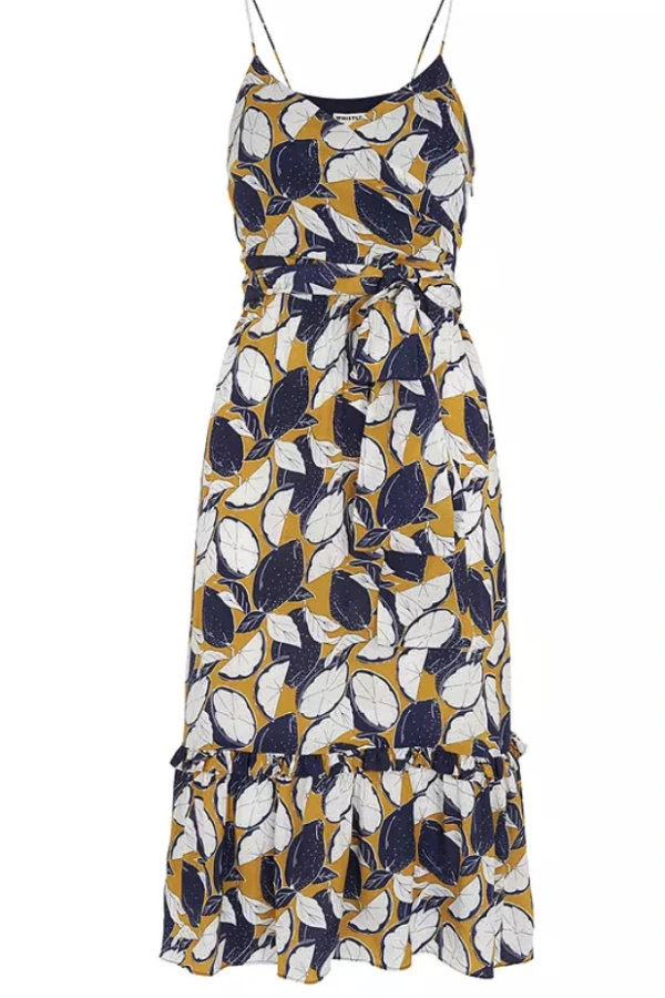 Rent Lemon Print Strappy Dress - Whistles | HURR