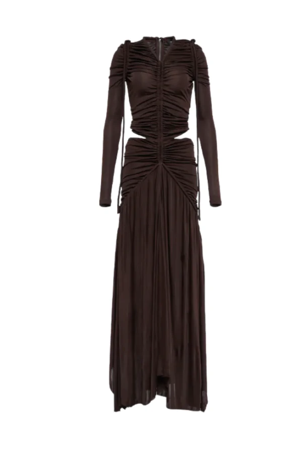 Rent Ruched cutout jersey maxi dres - Proenza Schouler | HURR
