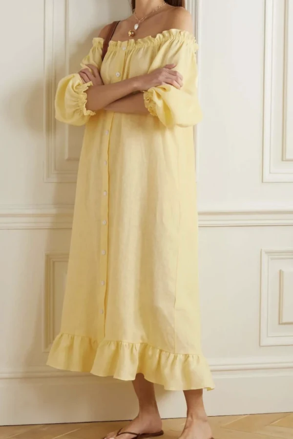 Rent Romantica sleeper linen dress - Sleeper | HURR