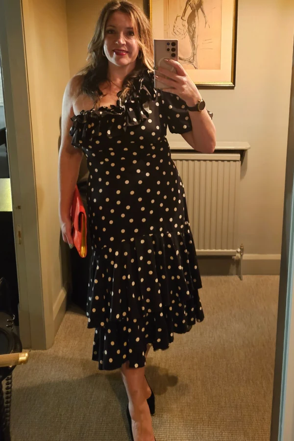 Rent JEANNE POLKA DOT DRESS - Queens of Archive | HURR