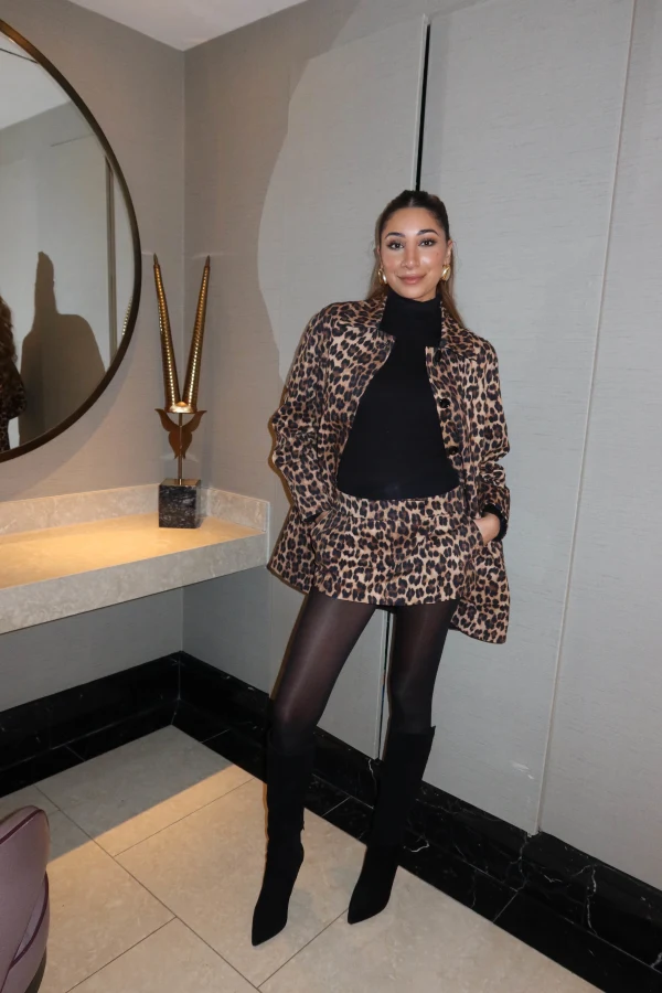 Rent Leopard Skort & Blazer Co Ord - Mango | HURR