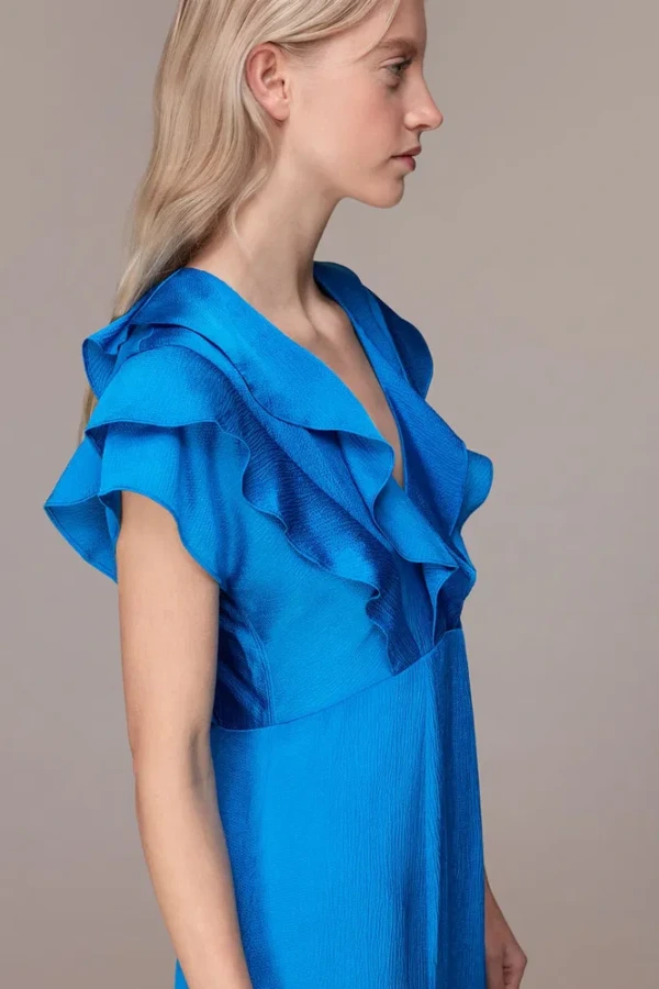 Rent Adeline Frill Midi Dress - Whistles | HURR