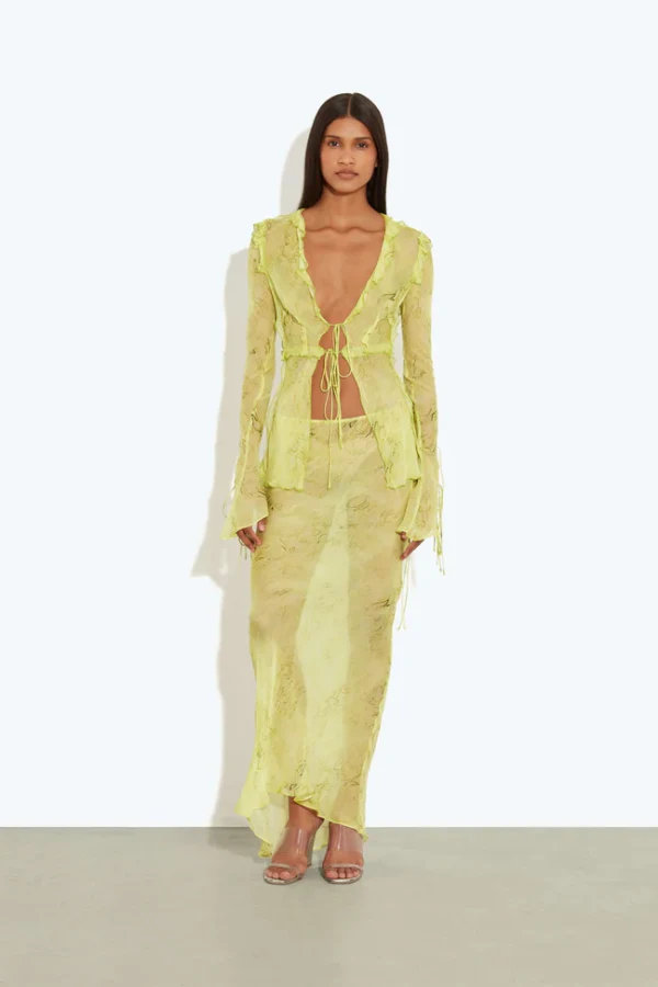 Rent COBRA SKIRT LIME - Rat & Boa | HURR