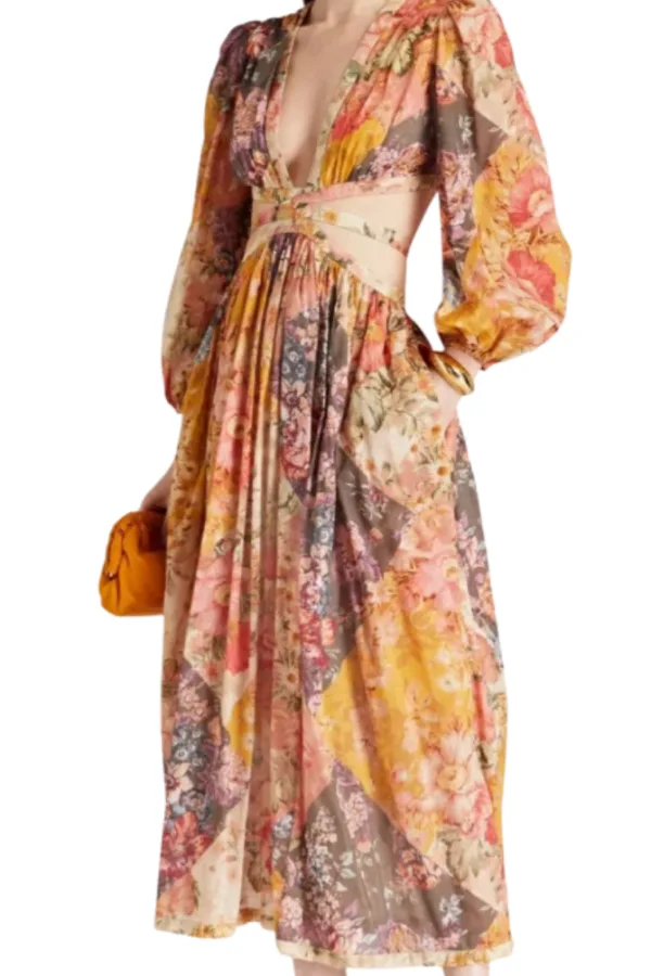 Rent Patti Cut-Out Dress - Zimmermann | HURR
