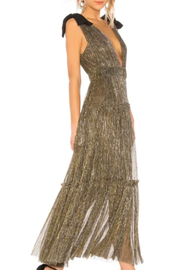 Rent Sabina Musayev - Ray Dress in Gold - Sabina Musayev | HURR