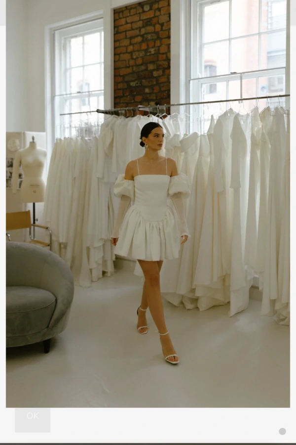 Rent Jessica Bennett - Delphine Mini Dress - The Fall Bride | HURR