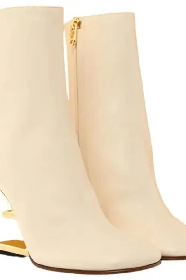 Rent Fendi FF Logo Heel Ankle Boots - Fendi | HURR