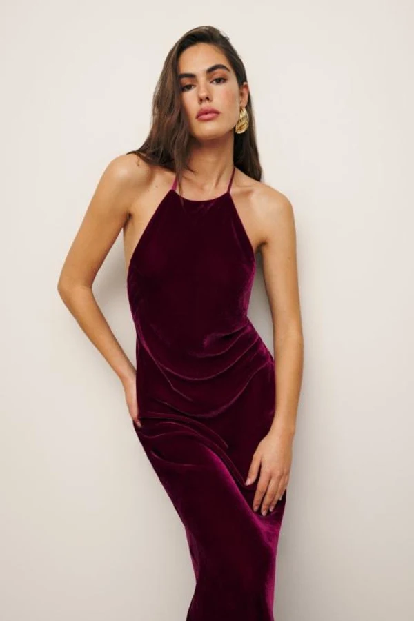 Rent Reformation Jeaney Velvet Dress - Reformation | HURR