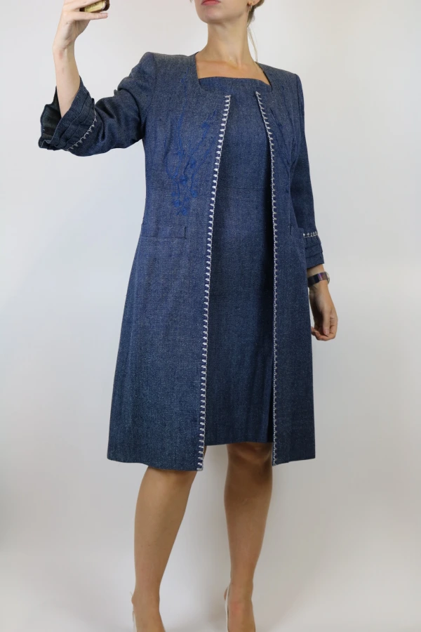 Rent Couture vintage Claude Patrick coat dress and shift dress ...