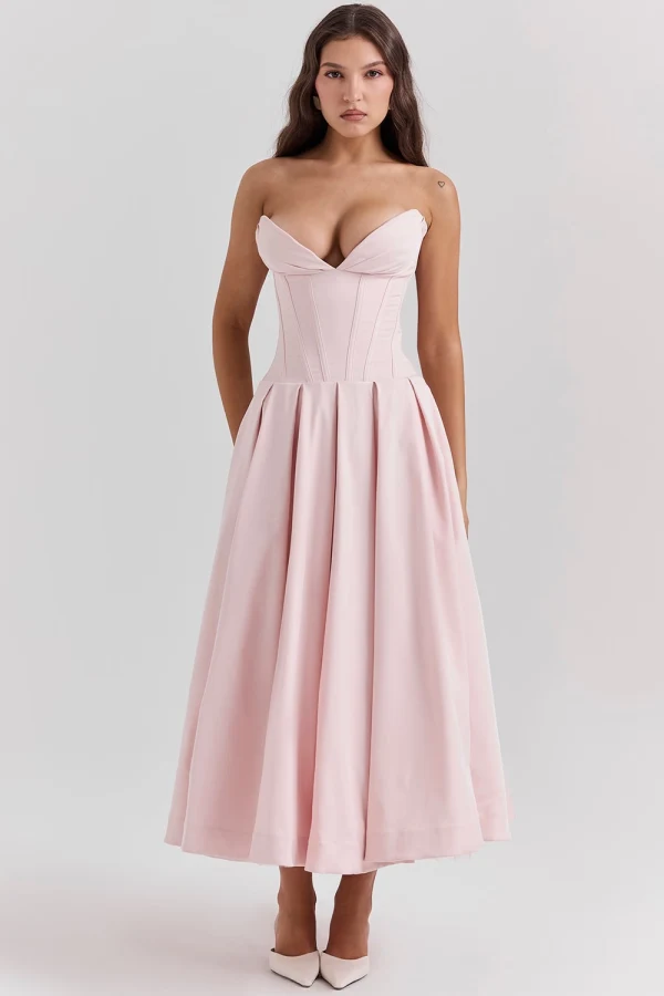 Rent Ballerina Pink Strapless Lady Dress - House of CB | HURR