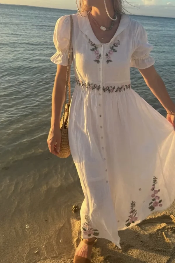 Rent Hollyblocks halo embroidered dress - Vintage | HURR
