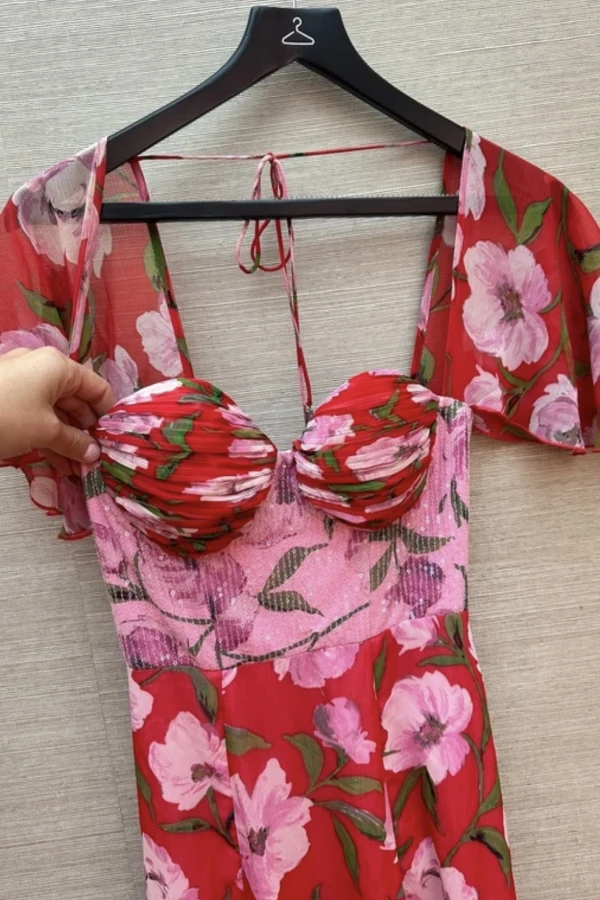 Rent Rotate Floral Midi Dress XS - Rotate | HURR