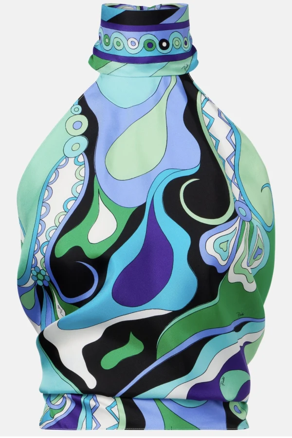 Rent Pucci Orchidee Silk Top - Emilio Pucci | HURR