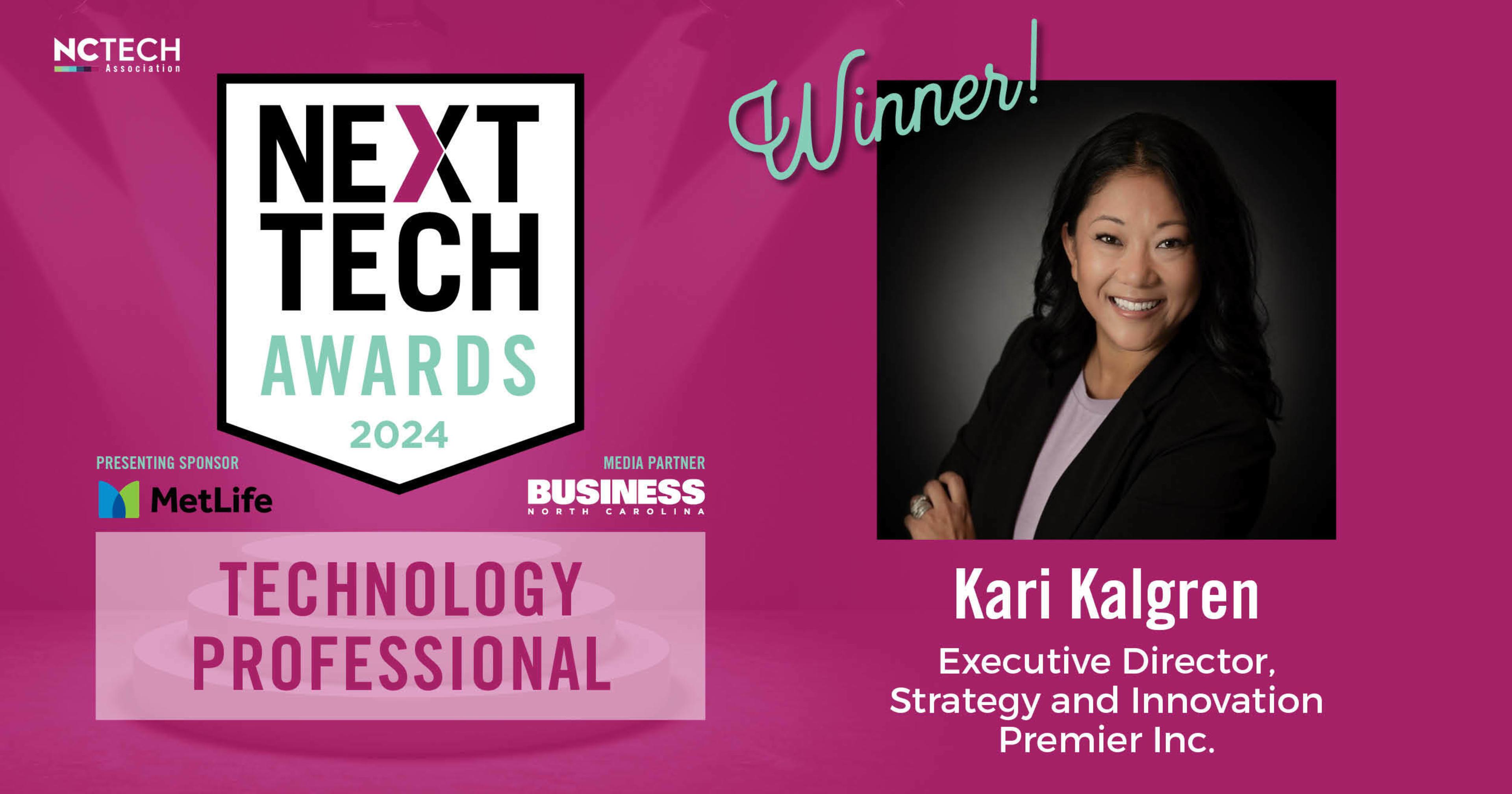 Kari Kalgren Selected as a Winner in NEXT TECH Awards 2024