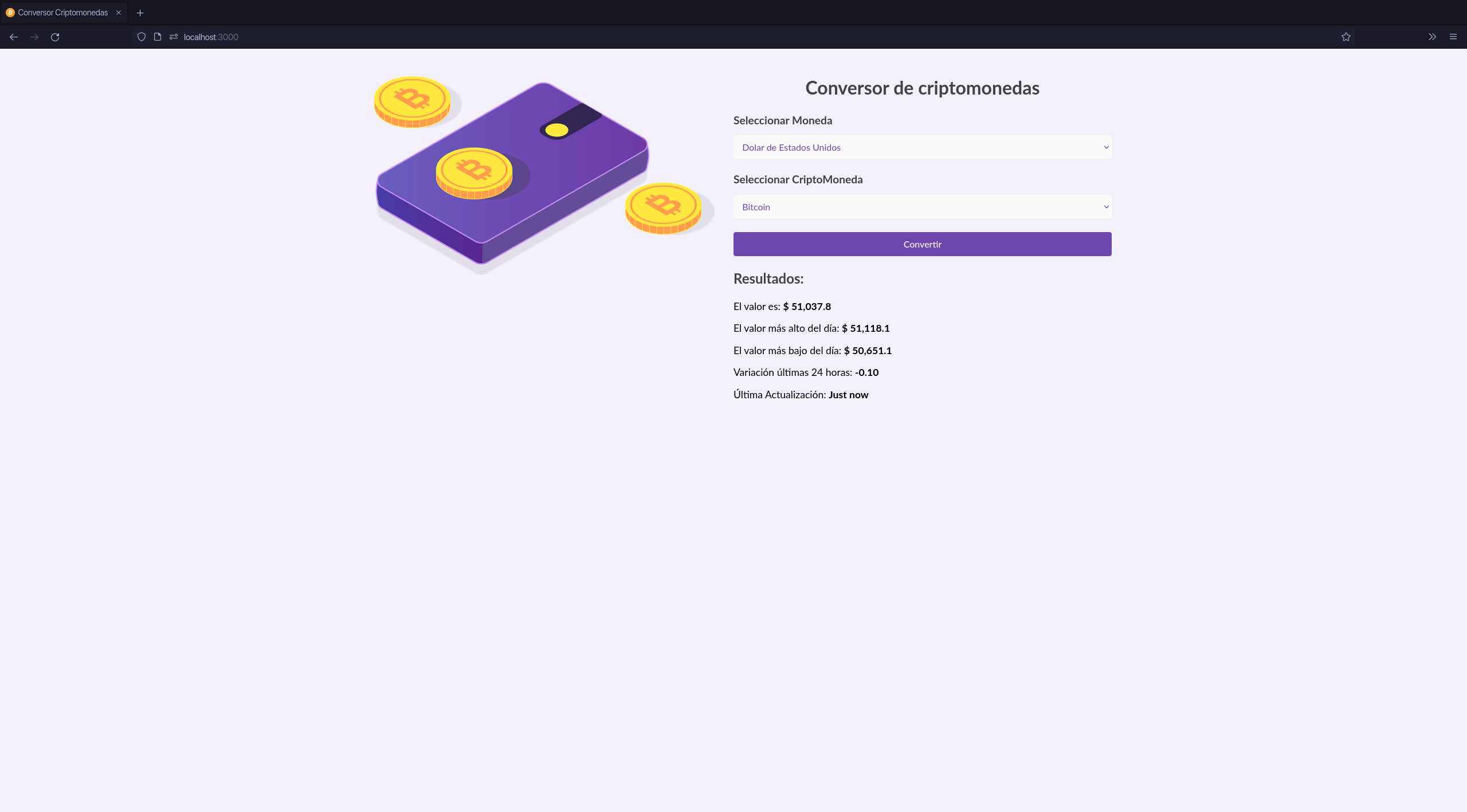 GitHub - MarlonPerez-01/conversor-criptomonedas: Conversor de criptomonedas utilizando react.