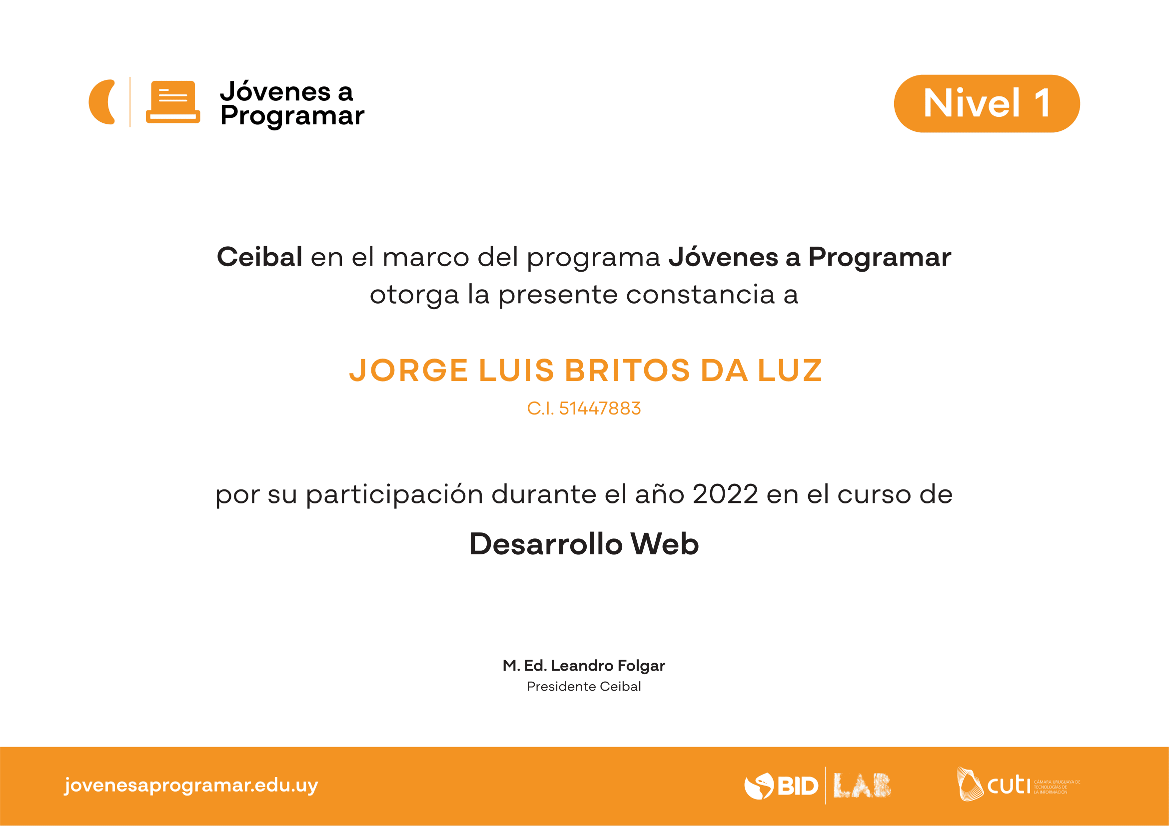 Jorge Britos - Full-Stack Developer | React.js | JavaScript | NodeJS | LinkedIn