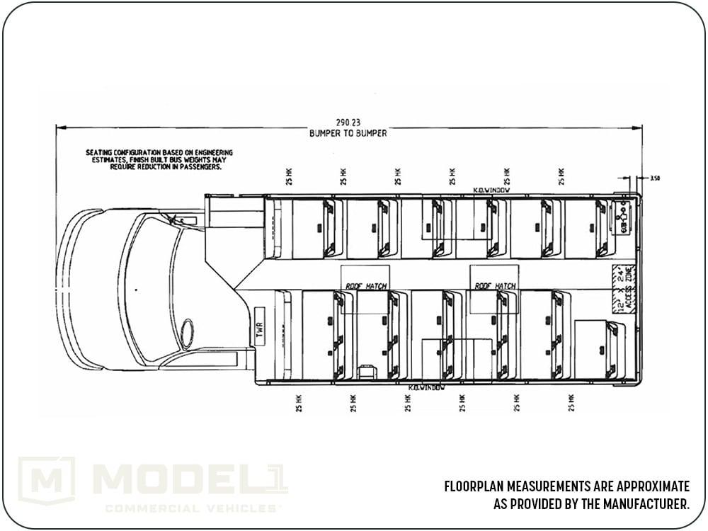 2026 Collins DH516 Type A School Bus - 29 Passenger | Model 1