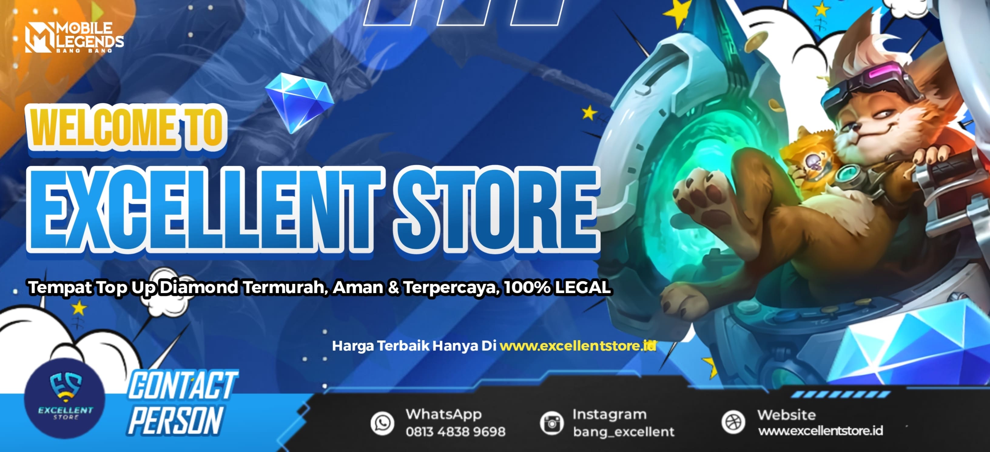 EXCELLENT STORE - Top Up Game Termurah Top Up Game Tercepat Top Up Andalan Kamu