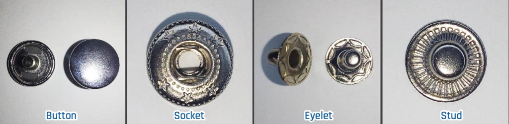 How to add leather bracelet closures: Snap fasteners - FoshiFlotsam Design