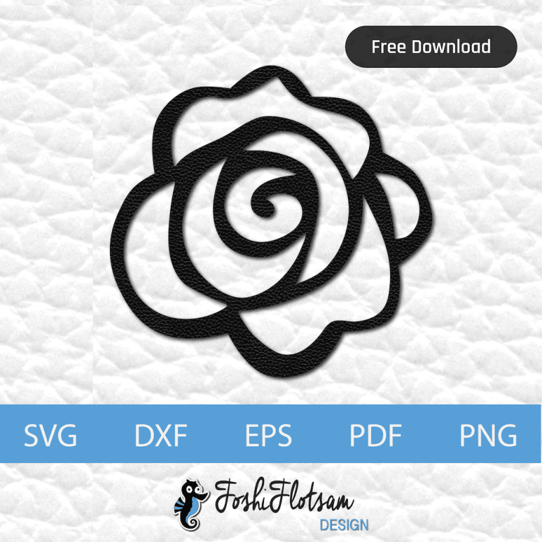 Rose SVG files for download - FoshiFlotsam Design