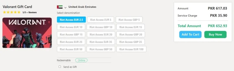 Buy Valorant Gift Cards Online, September 2022 | al giftcards