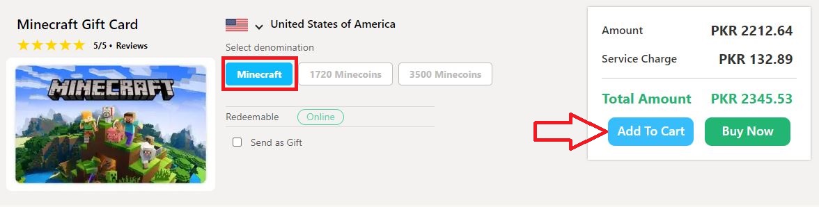 Buy Minecraft Gift Cards Online, September 2022 | al giftcards