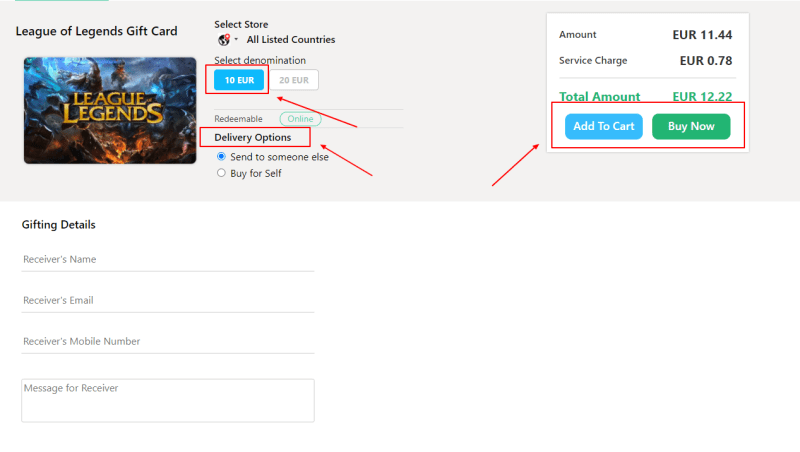 Buy League of Legends Gift Cards Online, July 2025 | al giftcards