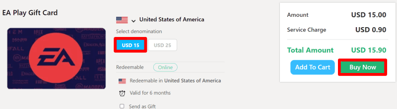 Buy EA Play Gift Cards Online, June 2023 | al giftcards