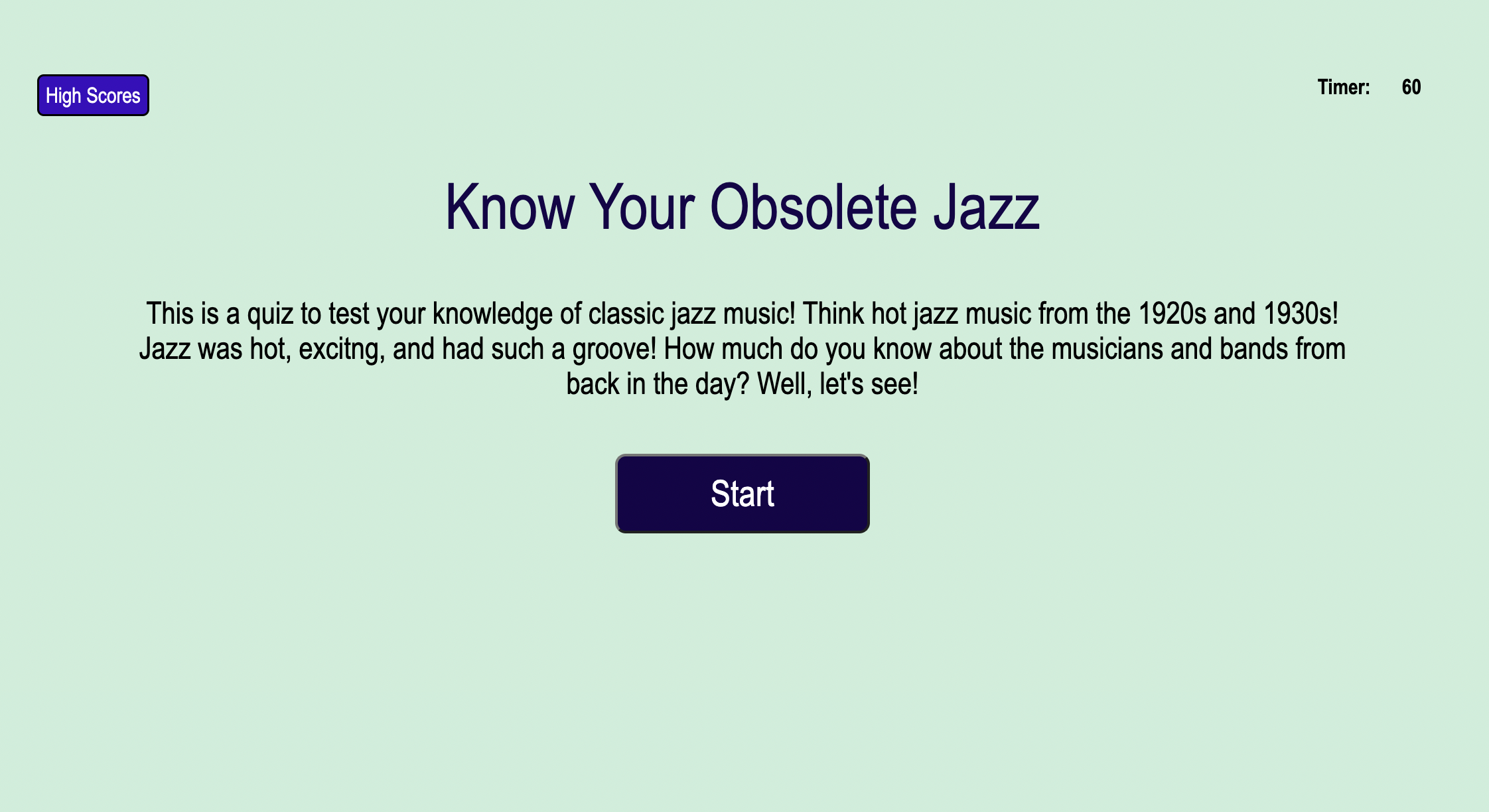 GitHub - Roya-Jamshidpour/jazz-quiz: A timed quiz to test coding knowledge