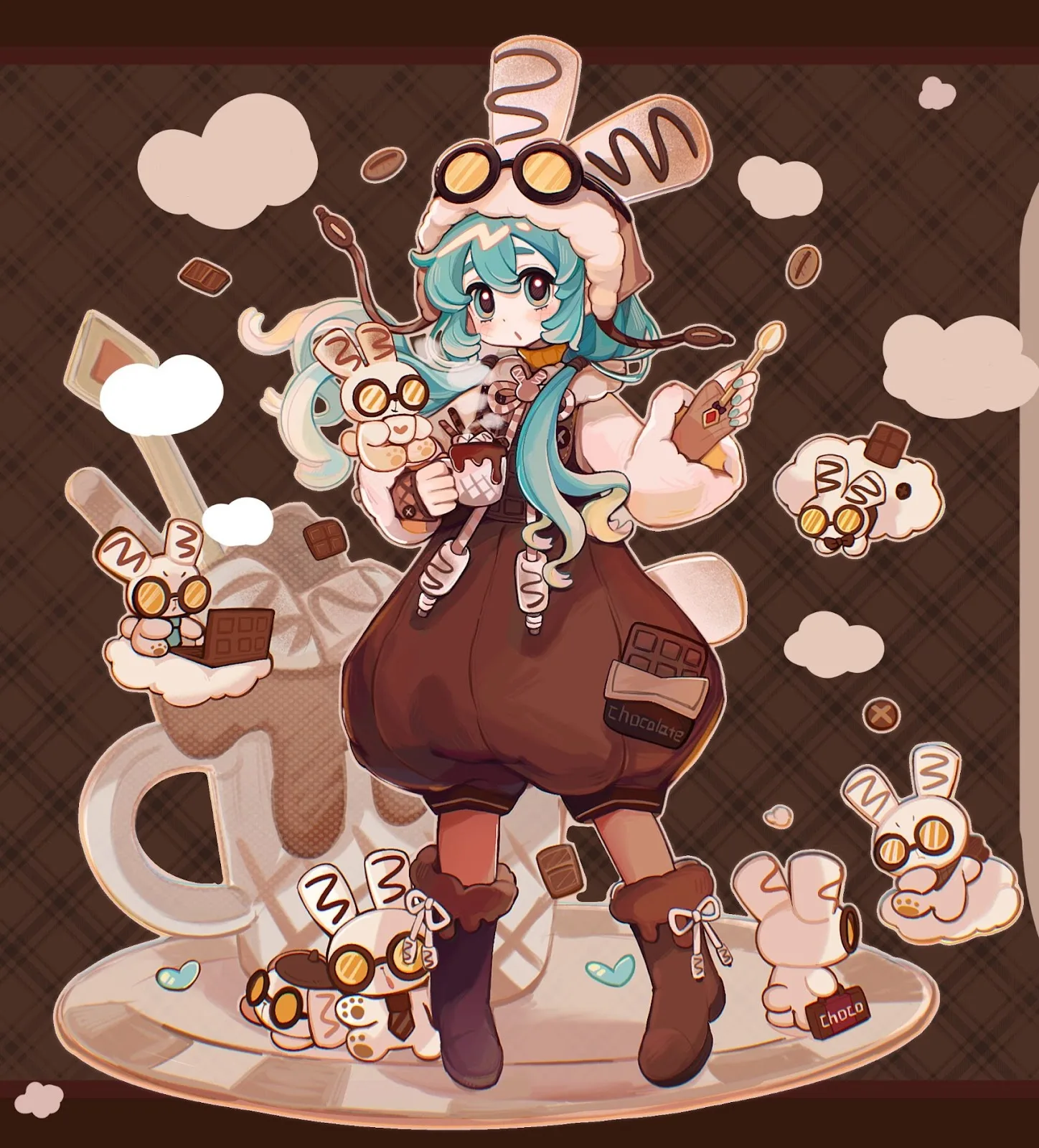 Hatsune Miku Marshmallow Hot Cocoa Model
