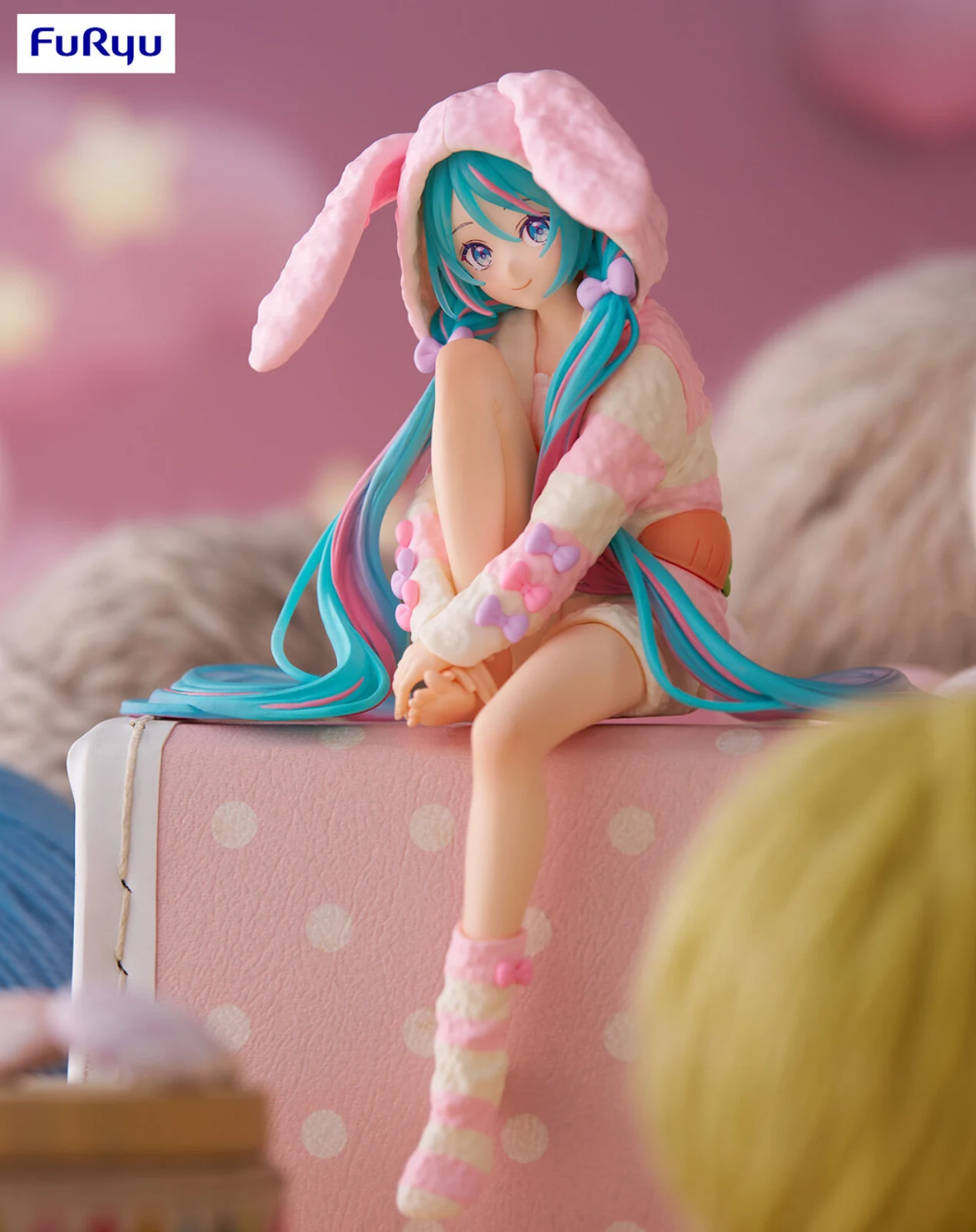 Hatsune Miku Noodle Stopper Figure Usamimi Pajama