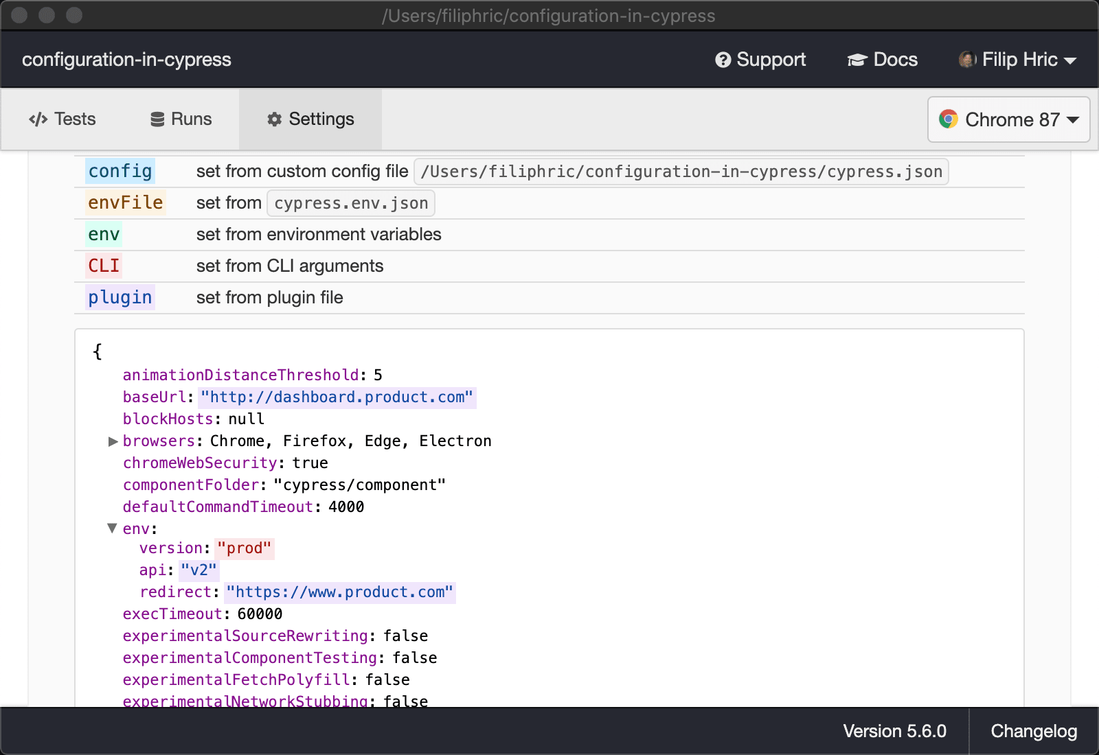 Create A Configuration Plugin In Cypress Filip Hric