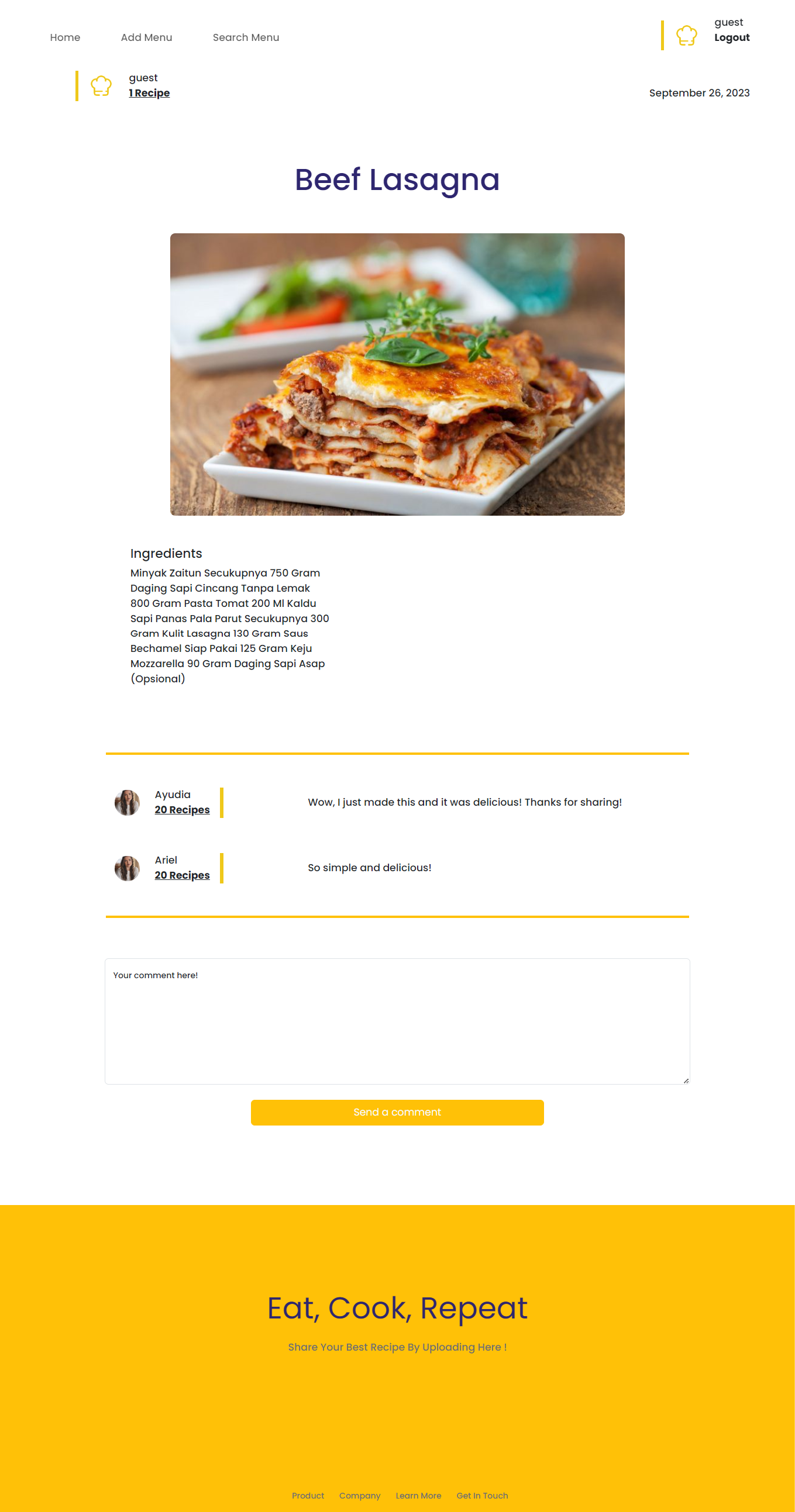 GitHub - ariffebri22/RecipeWEBV2