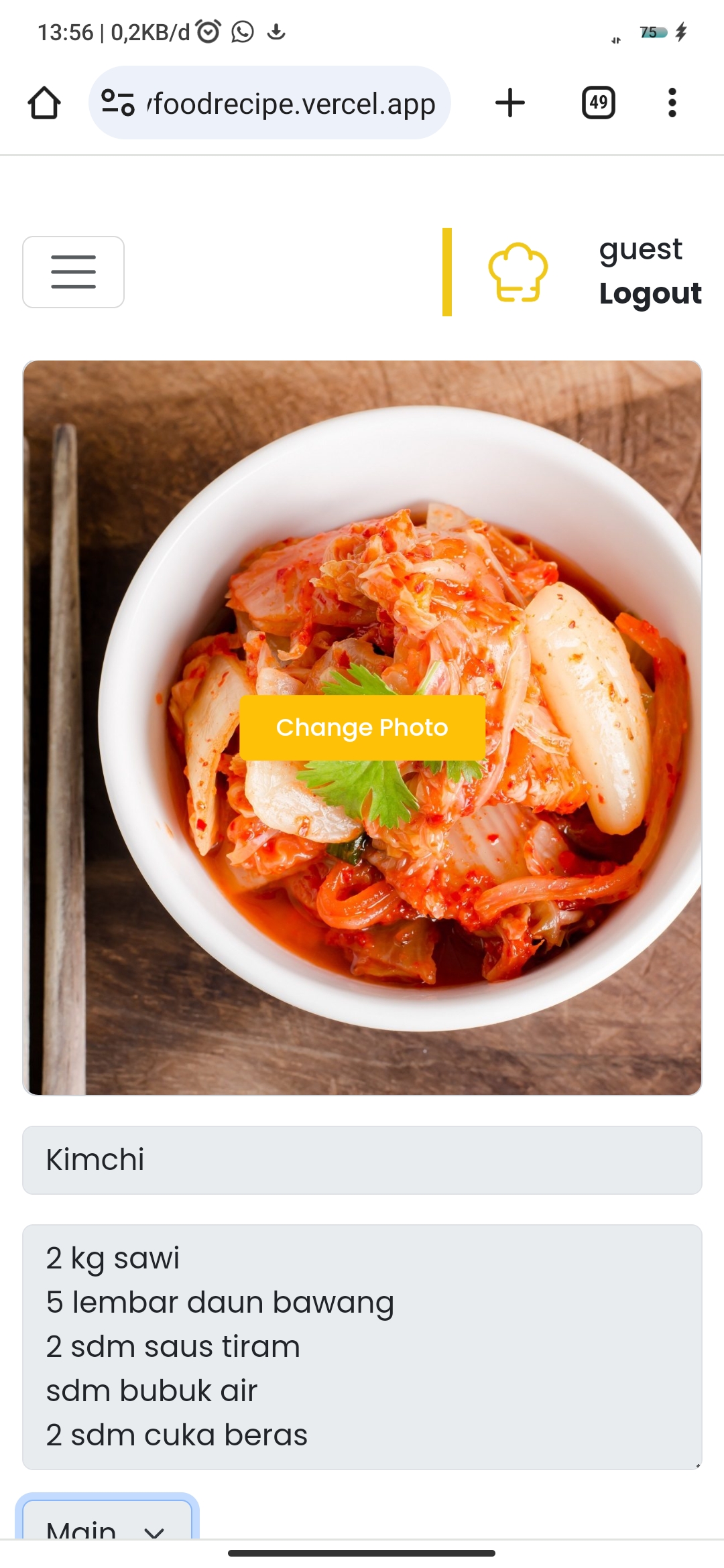 GitHub - ariffebri22/RecipeWEBV2