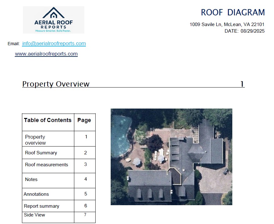 Aerial Roof Reports