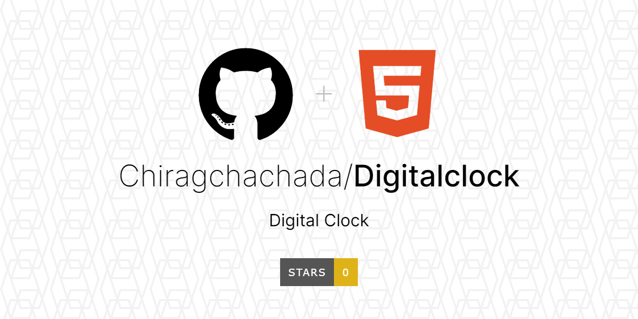 GitHub - Chiragchachada/Digitalclock