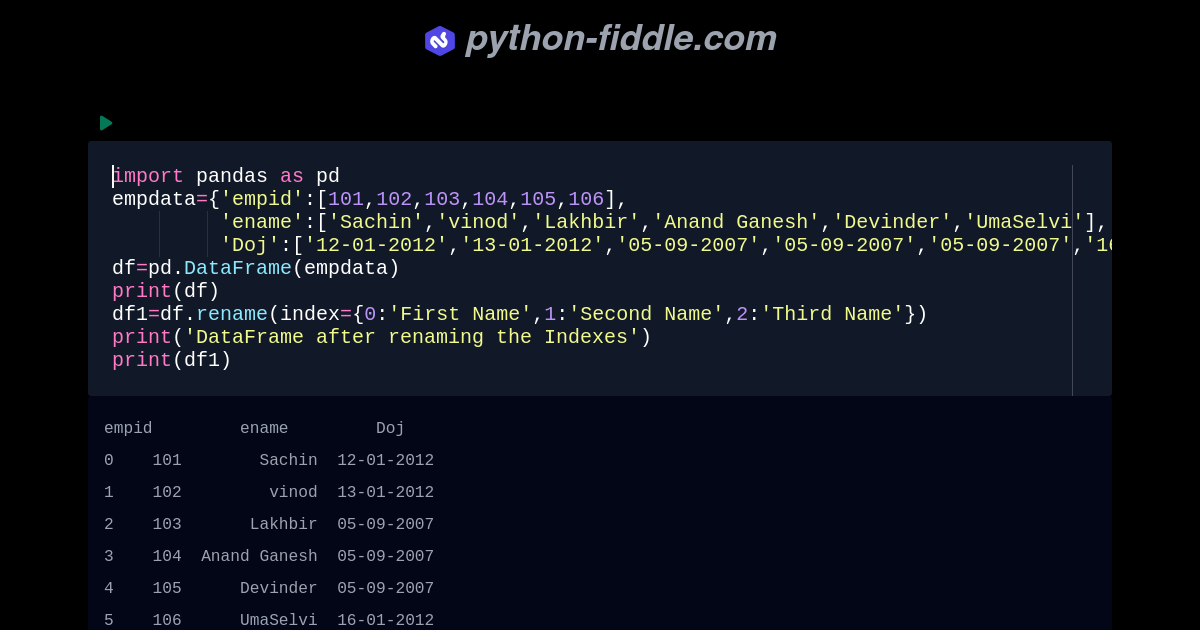 Python Fiddle Online Python Compiler Ide And Interpreter