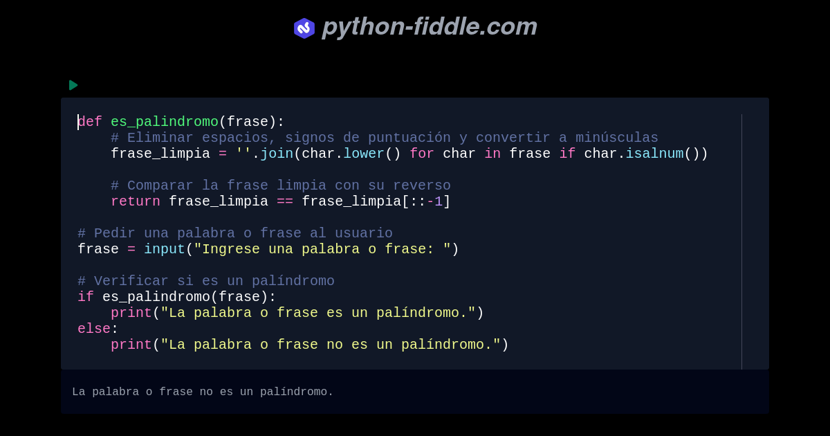 Python-Fiddle: Online Python Compiler, IDE, and Interpreter