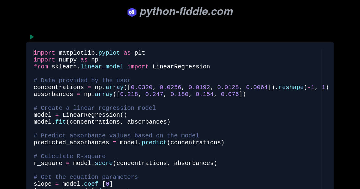 Python-Fiddle: Online Python Compiler, IDE, and Interpreter
