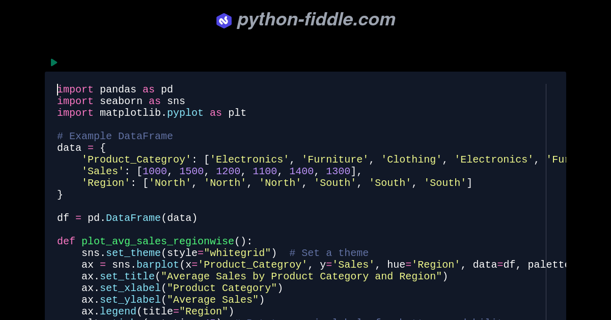 Python-Fiddle: Online Python Compiler, IDE, and Interpreter