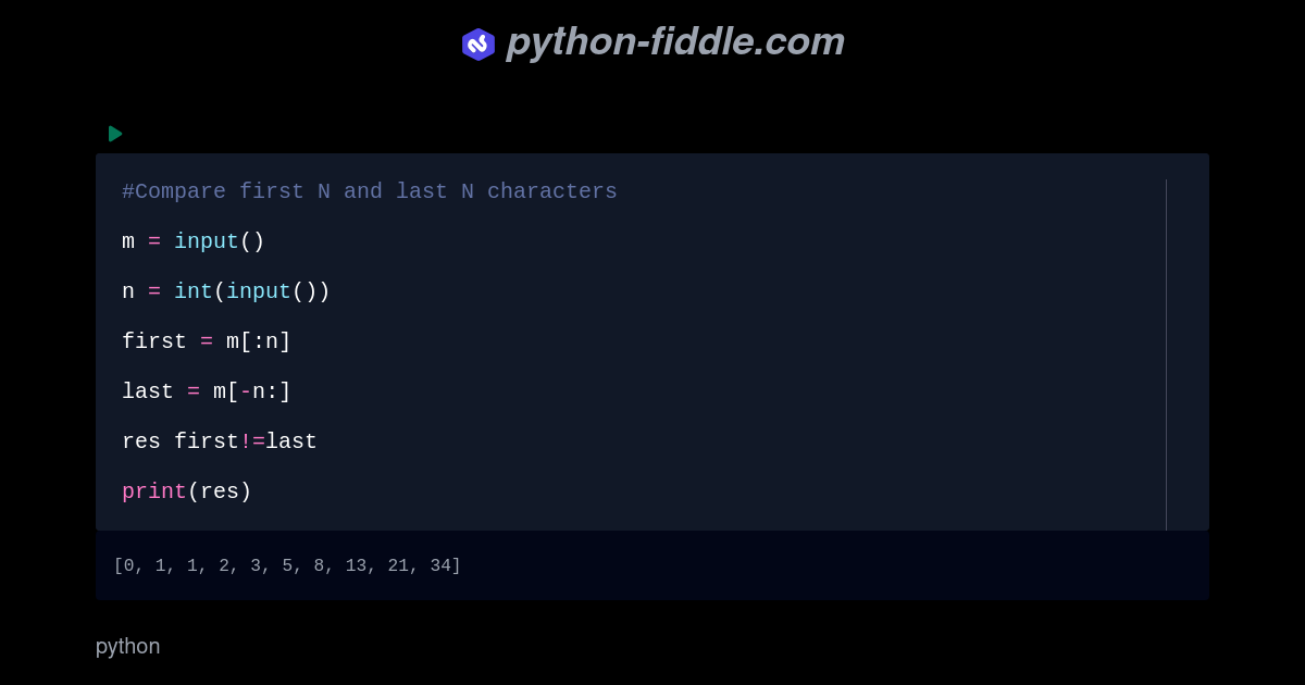 Python-Fiddle: Online Python Compiler, IDE, and Interpreter