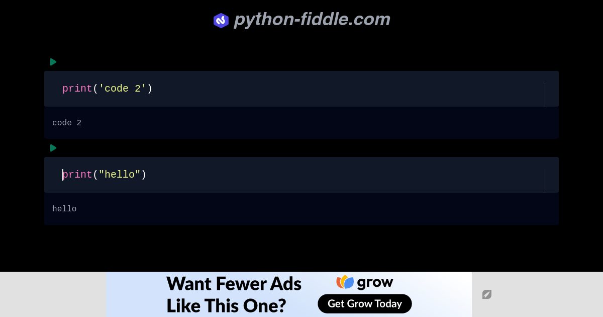 Python-Fiddle: Online Python Compiler, IDE, and Interpreter