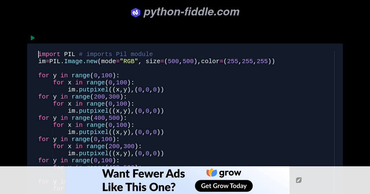 Python-Fiddle: Online Python IDE, Compiler, and Interpreter