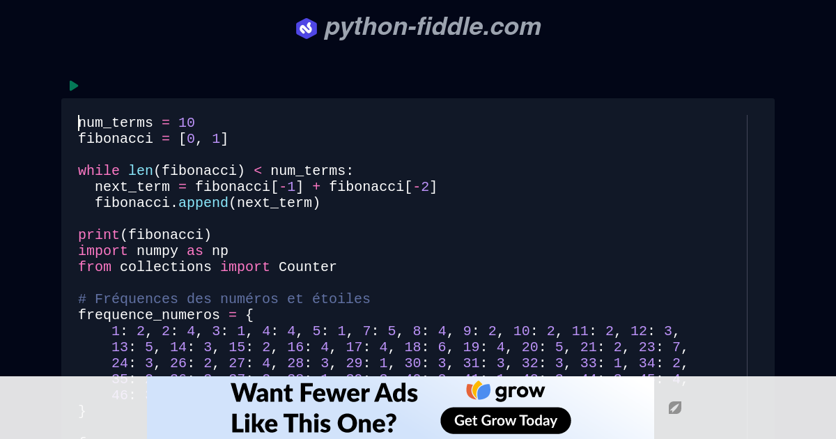 Python-Fiddle: Online Python Compiler, IDE, and Interpreter