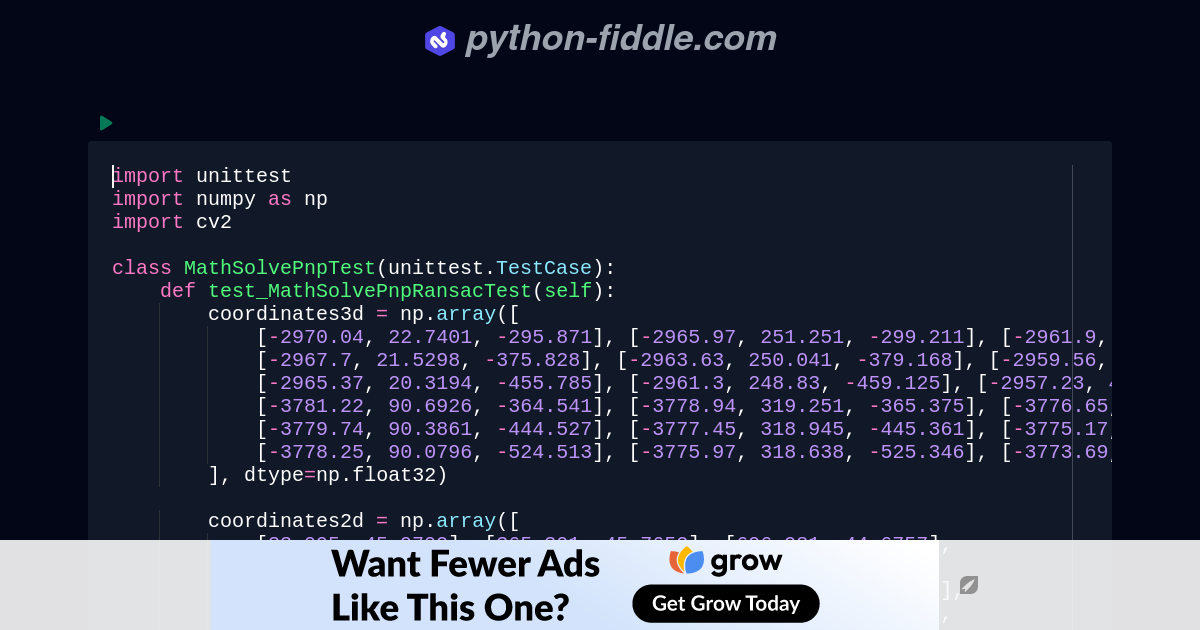 Python-Fiddle: Online Python IDE, Compiler, and Interpreter
