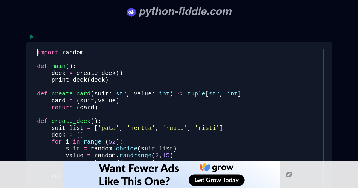 Python-Fiddle: Online Python IDE, Compiler, and Interpreter
