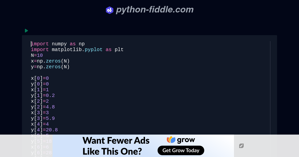 Python-Fiddle: Online Python IDE, Compiler, and Interpreter