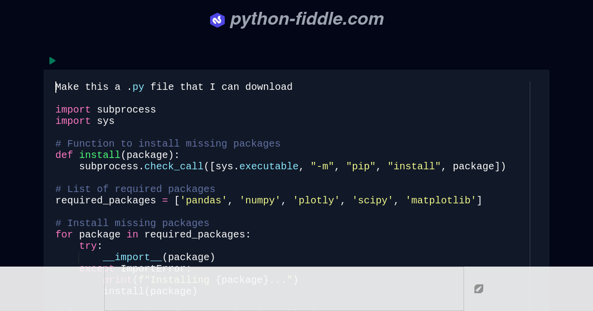 Python Fiddle Online Python Ide Compiler And Interpreter