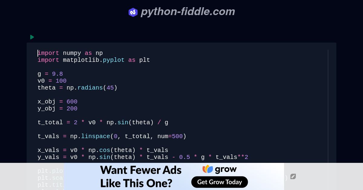 Python-Fiddle: Online Python IDE, Compiler, and Interpreter